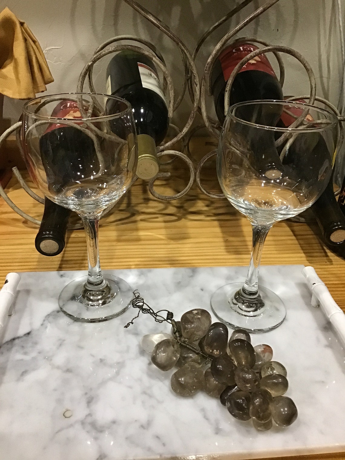 Faux Grapes, Stone Grapes, Table Centerpiece, Bar, Wine Decor - Etsy