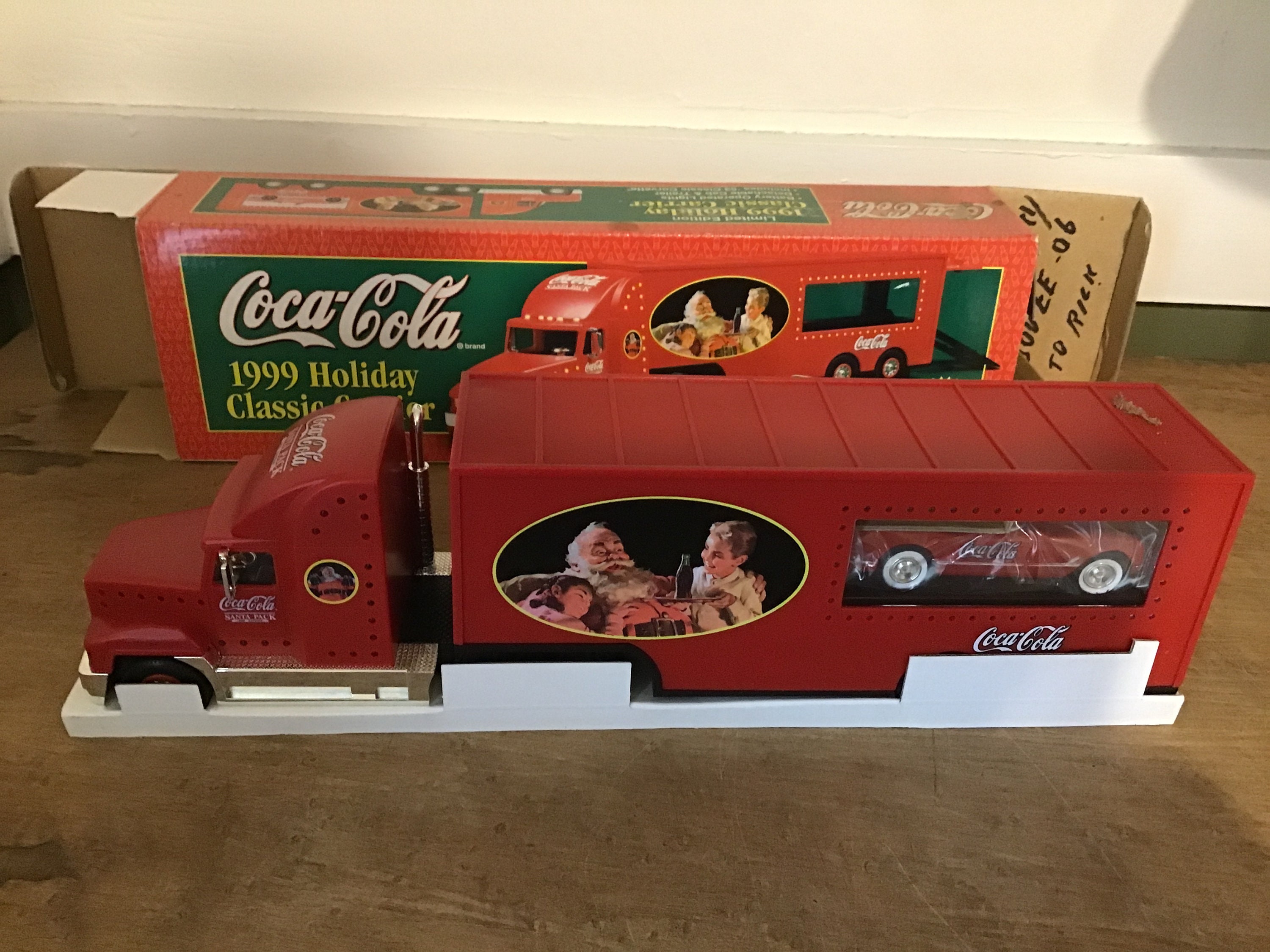 1999 COCA COLA COLLECTIBLE Semi Truck with 1953 Corvette Coca | Etsy