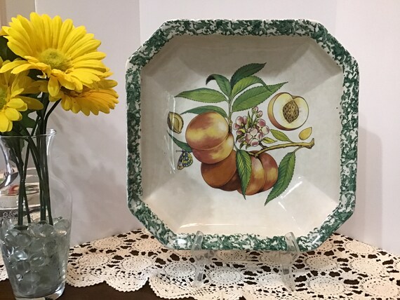 LARGE Square SERVING BOWL Himark Italy Serving Tray Meat Salad | Etsy