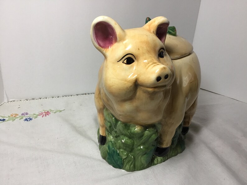 WCL Pottery Pig Sugar Jar Pig Cookie Candy Snack Jar - Etsy