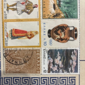 Vintage Stamps, Greece Stamp Collection, Greece Postage Stamp ...