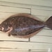 Large Halibut Real Skin Fish Mount, Coastal, Sea, Resort, Man Cave ...