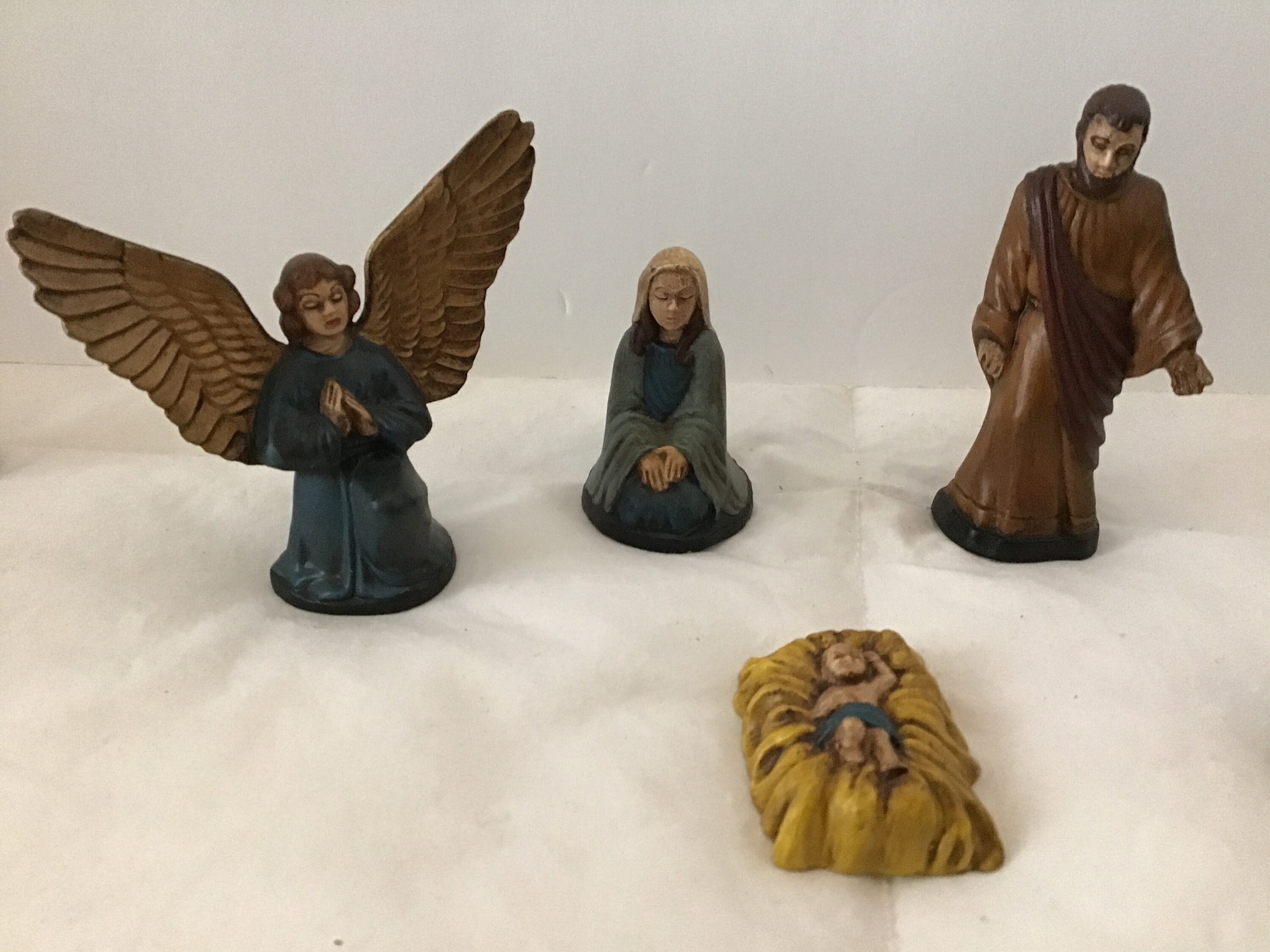 Hand Painted Nativity Set 15 Piece Set - Etsy