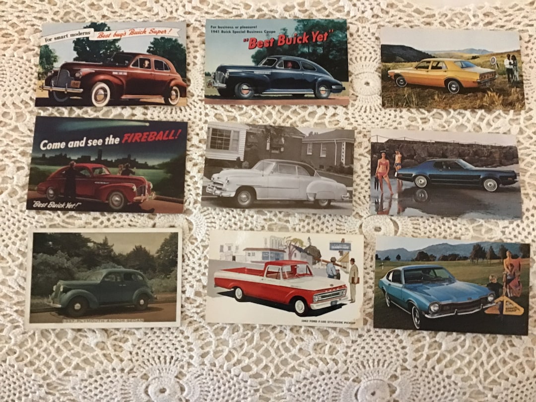 Vintage Post Cards, Classic Cars, Vintage Cars, Automobile Post Card ...