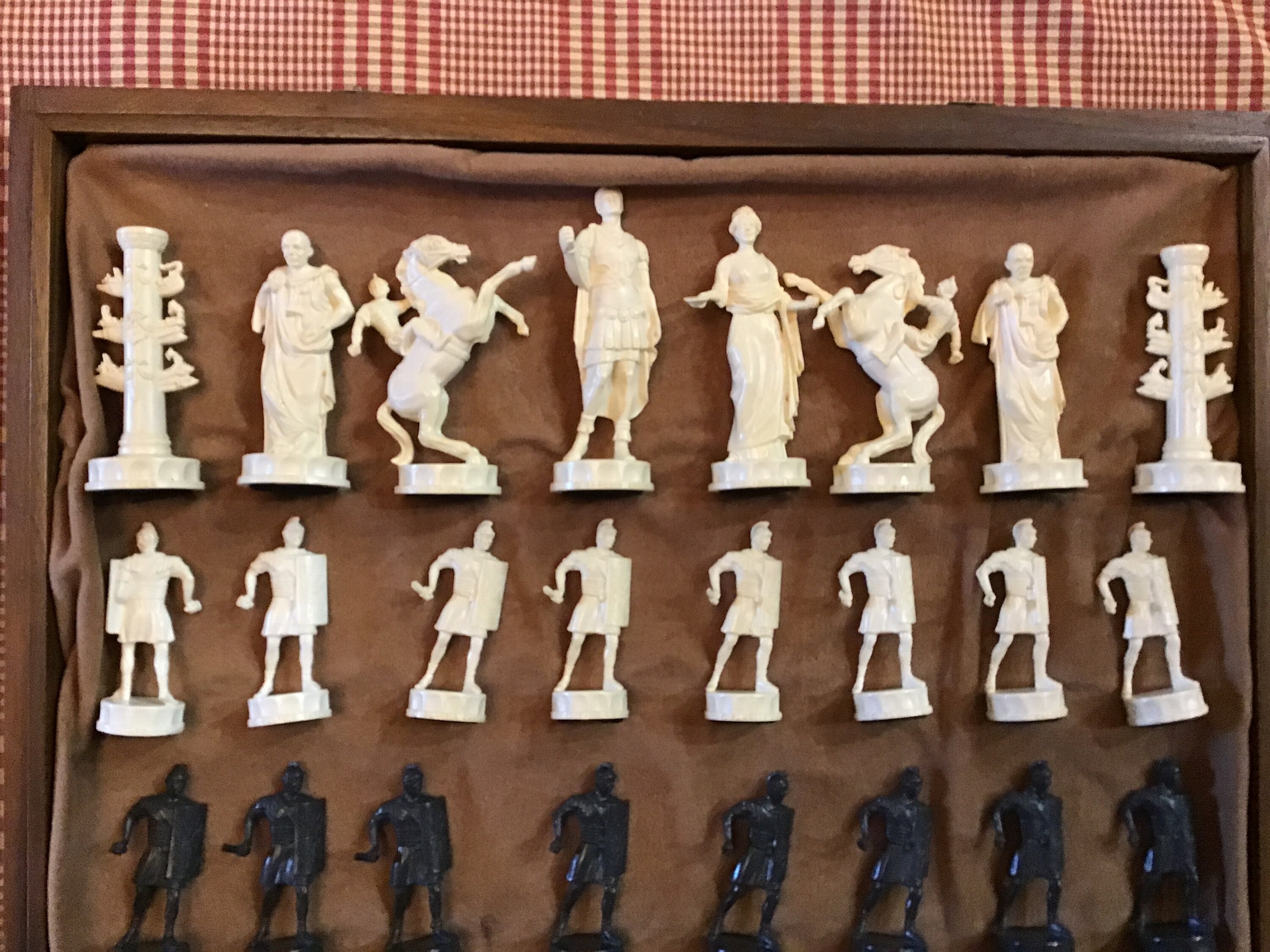 Vintage Hand Made Chess Board Chess Case With Renaissance - Etsy