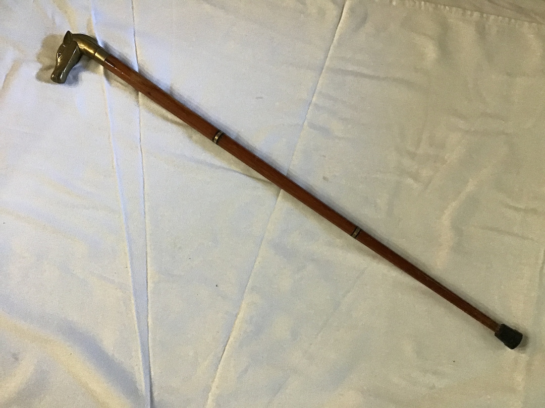 Vintage Horse Head Cane, Walking Stick, Walking Aid, Equestrian ...