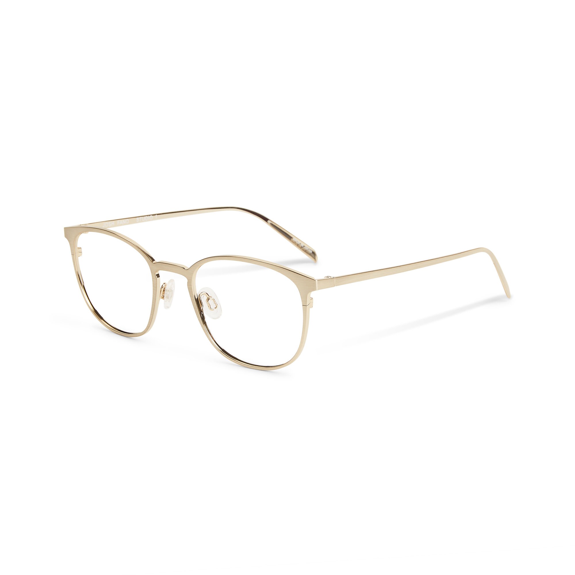 Brushed Gold Titanium Glasses Japanese Craftsmanship Handcrafted ...