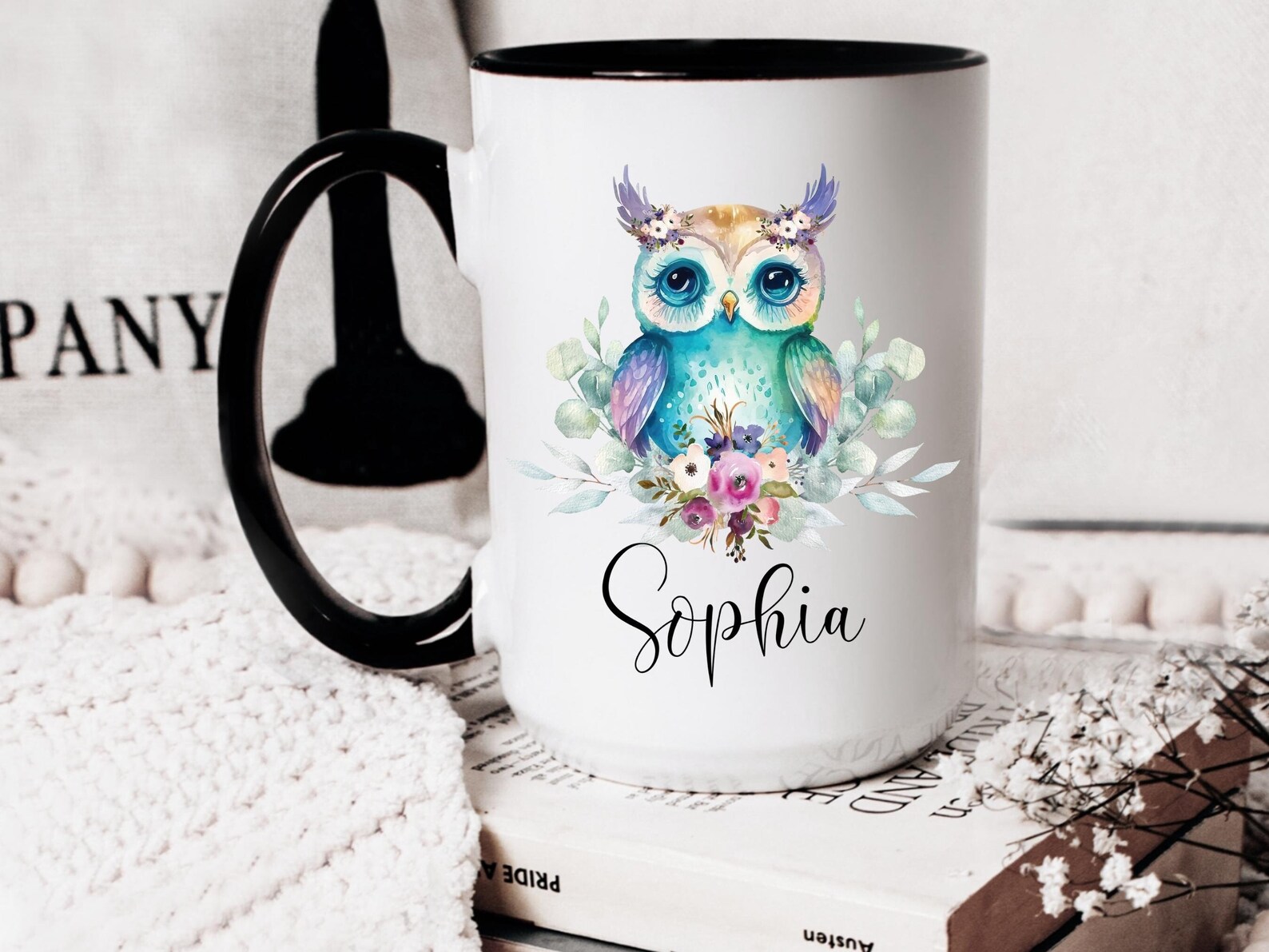 Owl Coffee Mug, Owl Gifts, Owl Mug for Women, Owl Lover Gift, Owl ...