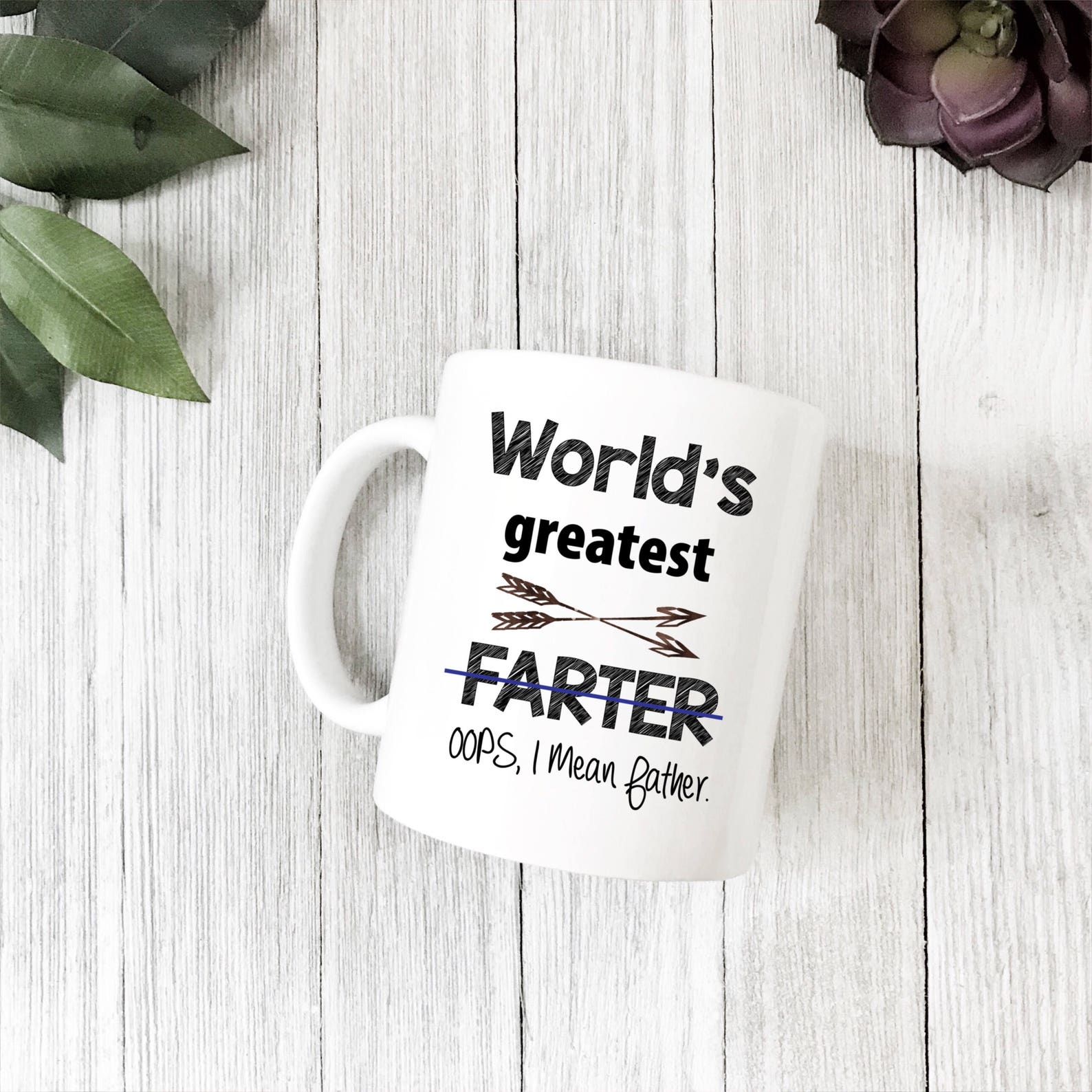 Funny Fathers Day Mug Greatest Farter Funny Dad Gift | Etsy