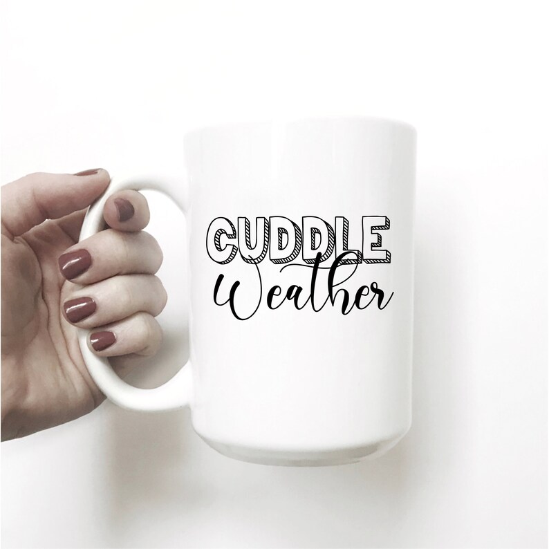 Cuddle Weather Fall Mugs Couple Mug Fall His and Her Fall - Etsy