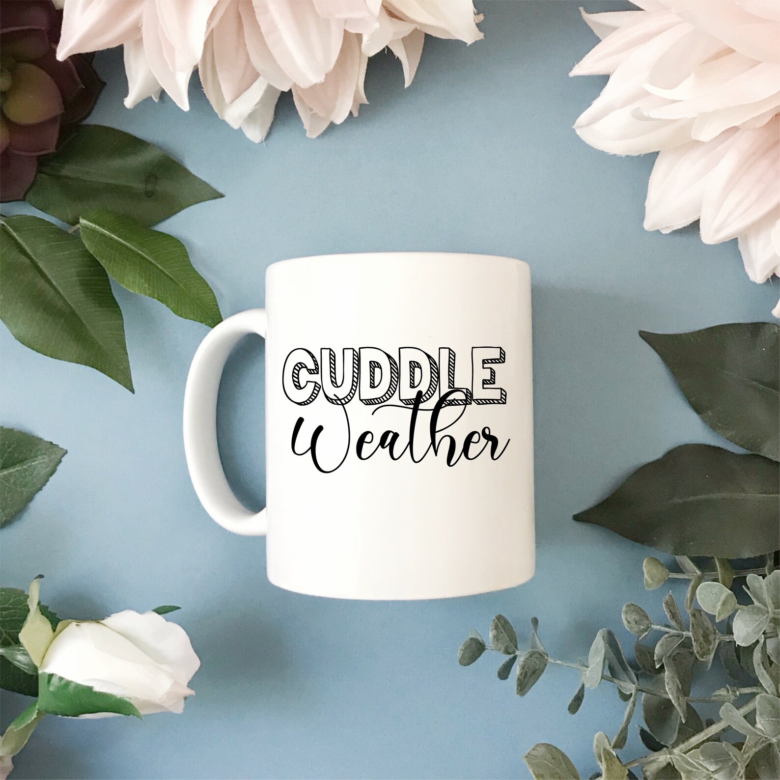 Cuddle Weather Fall Mugs Couple Mug Fall His and Her Fall - Etsy