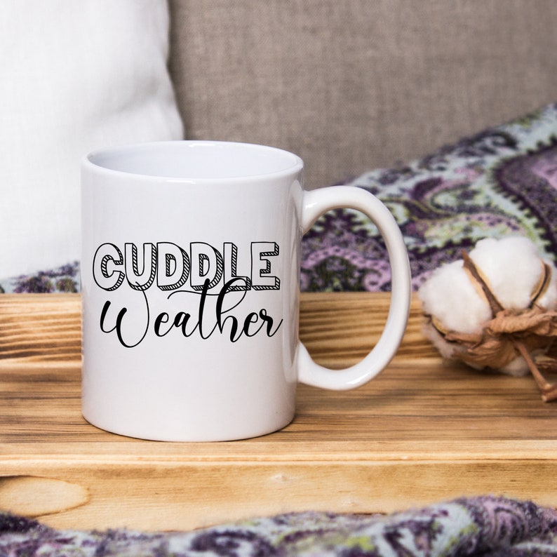 Cuddle Weather Fall Mugs Couple Mug Fall His and Her Fall - Etsy