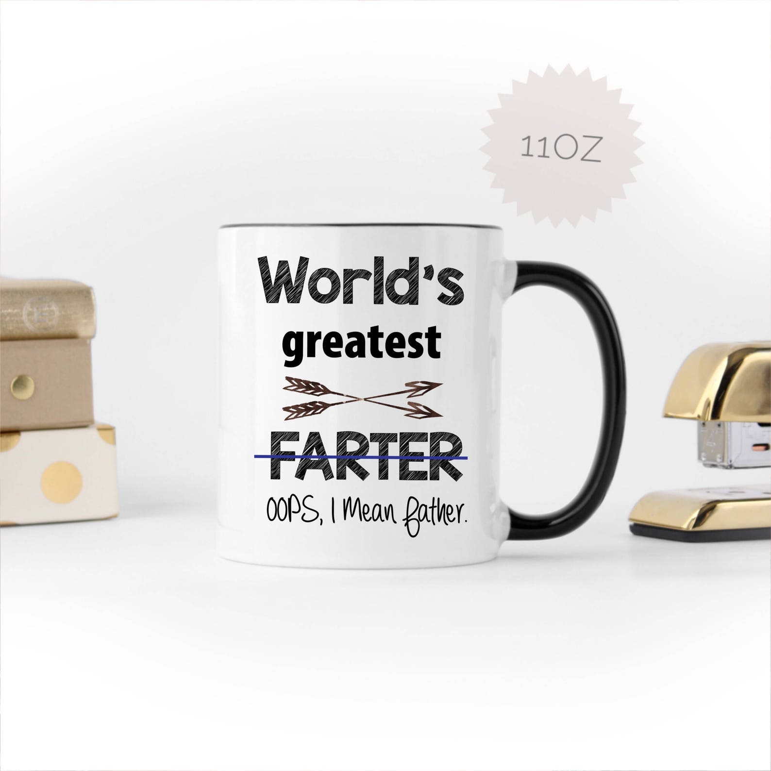 Funny Fathers Day Mug Greatest Farter Funny Dad Gift | Etsy