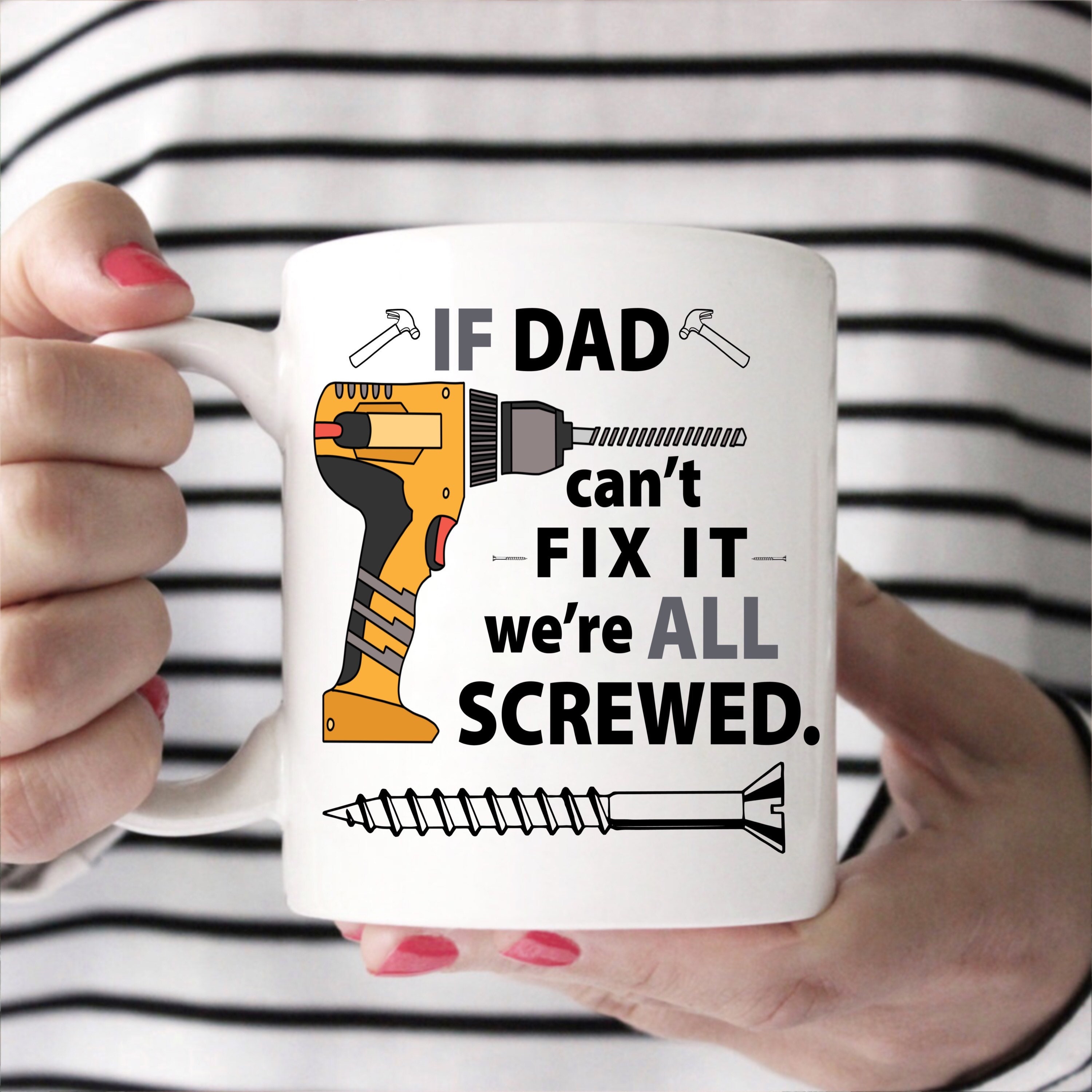 If Dad Can't Fix It Funny Fathers Day Dad Mug Dad Cup - Etsy