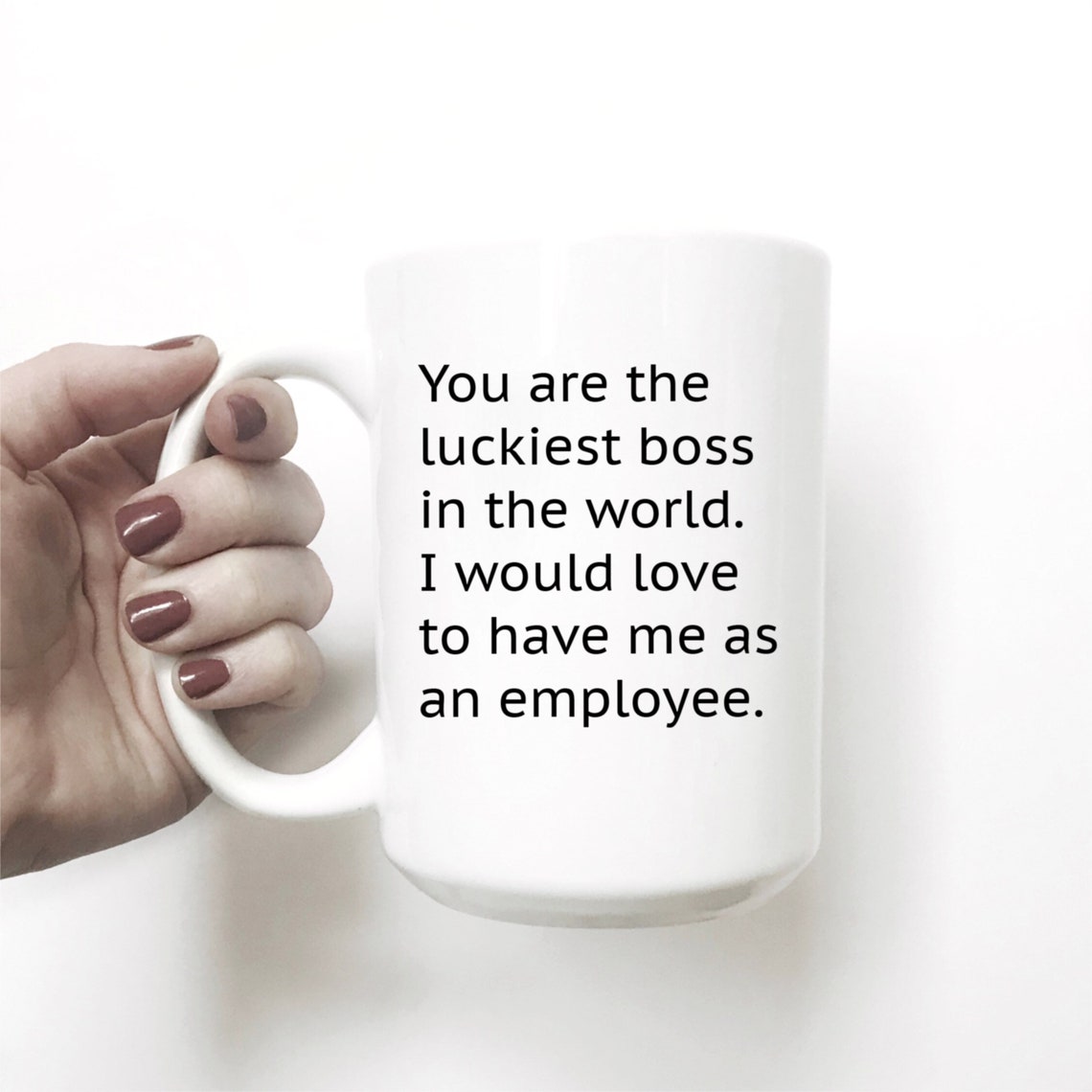 Boss Day Luckiest Boss Boss Mug Christmas Gift Boss | Etsy