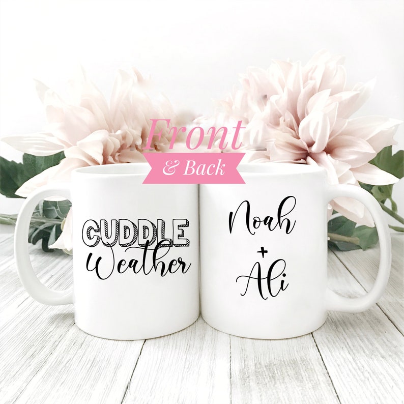 Cuddle Weather Fall Mugs Couple Mug Fall His and Her Fall - Etsy