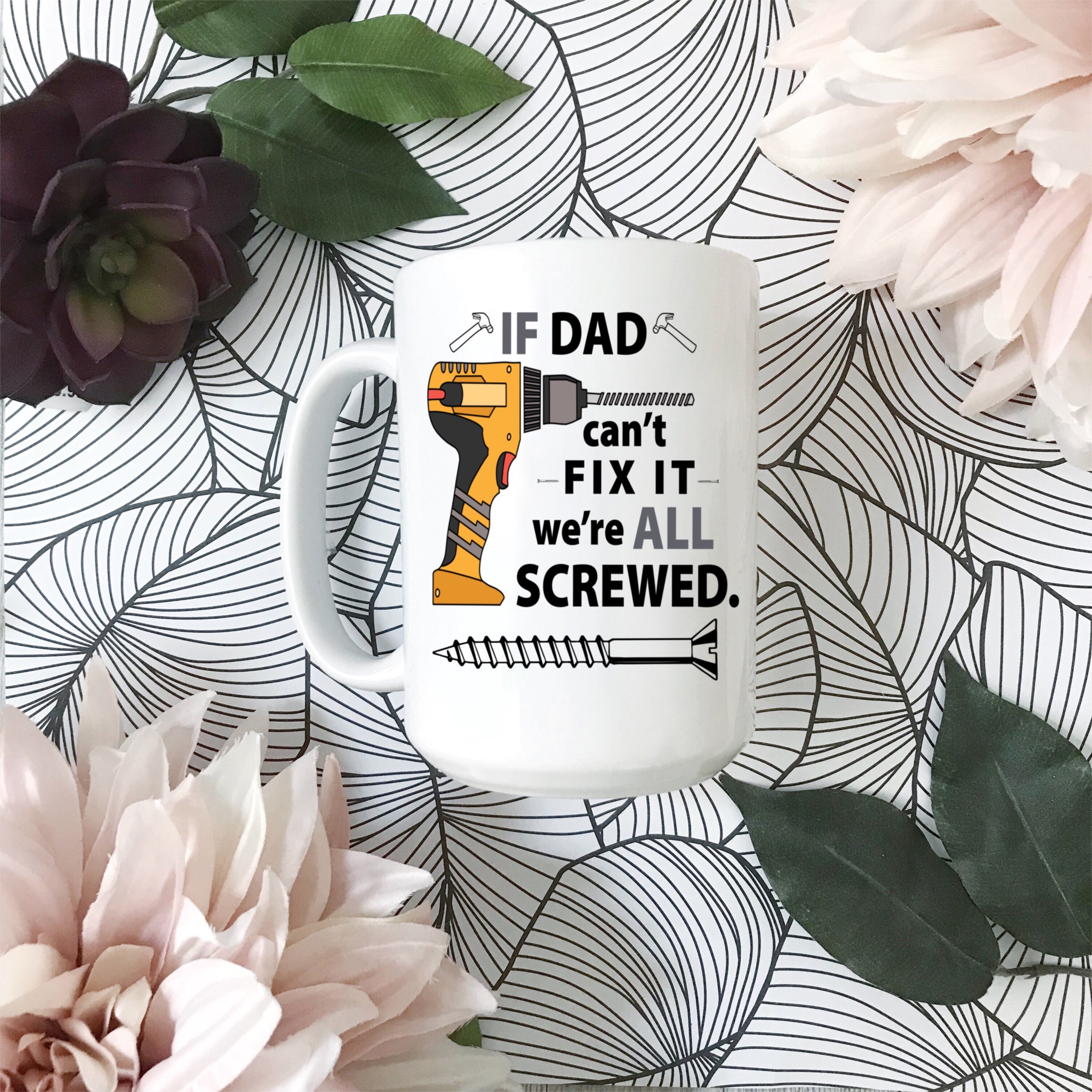 If Dad Can't Fix It Funny Fathers Day Dad Mug Dad Cup - Etsy