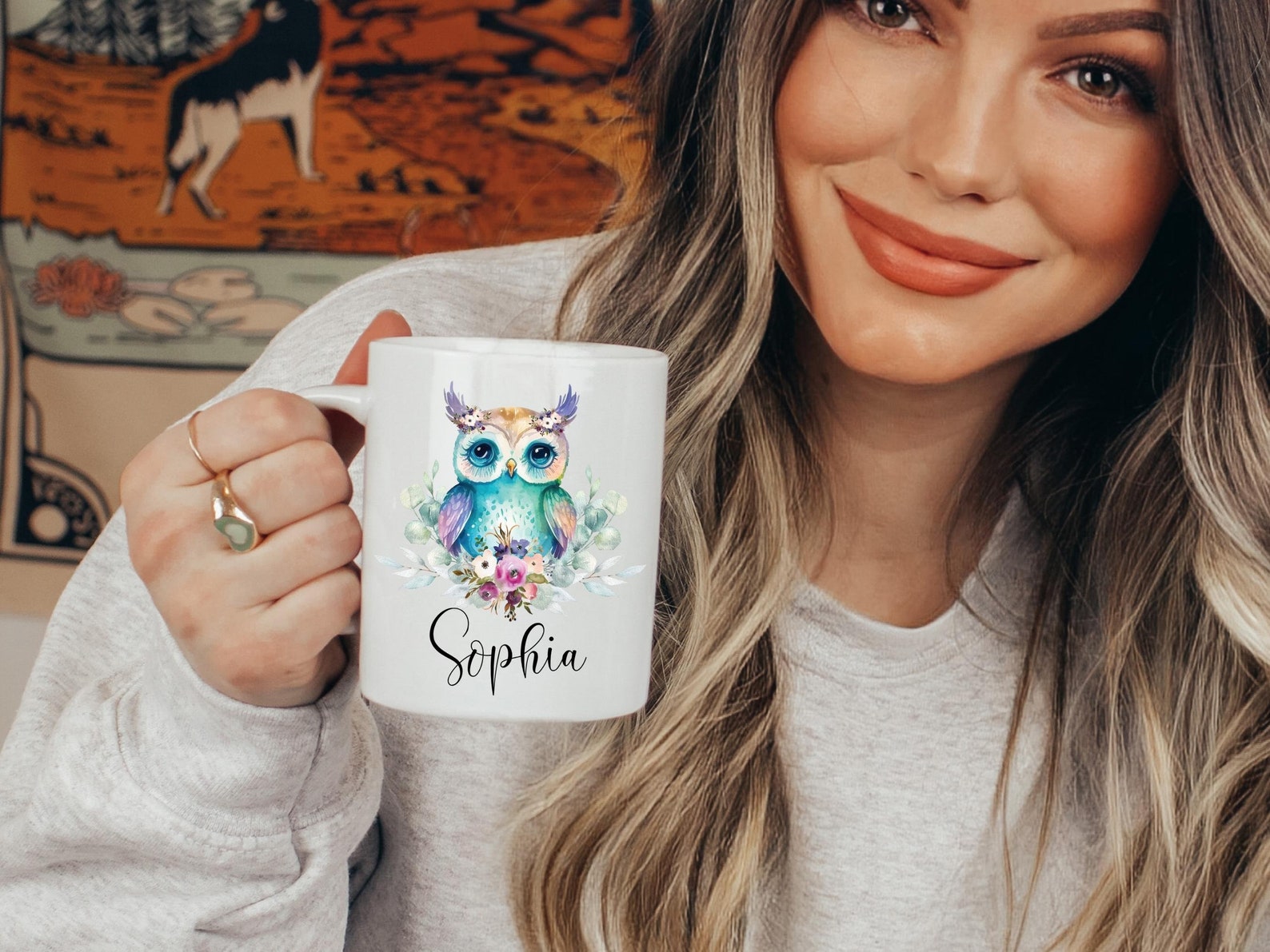 Owl Coffee Mug, Owl Gifts, Owl Mug for Women, Owl Lover Gift, Owl ...