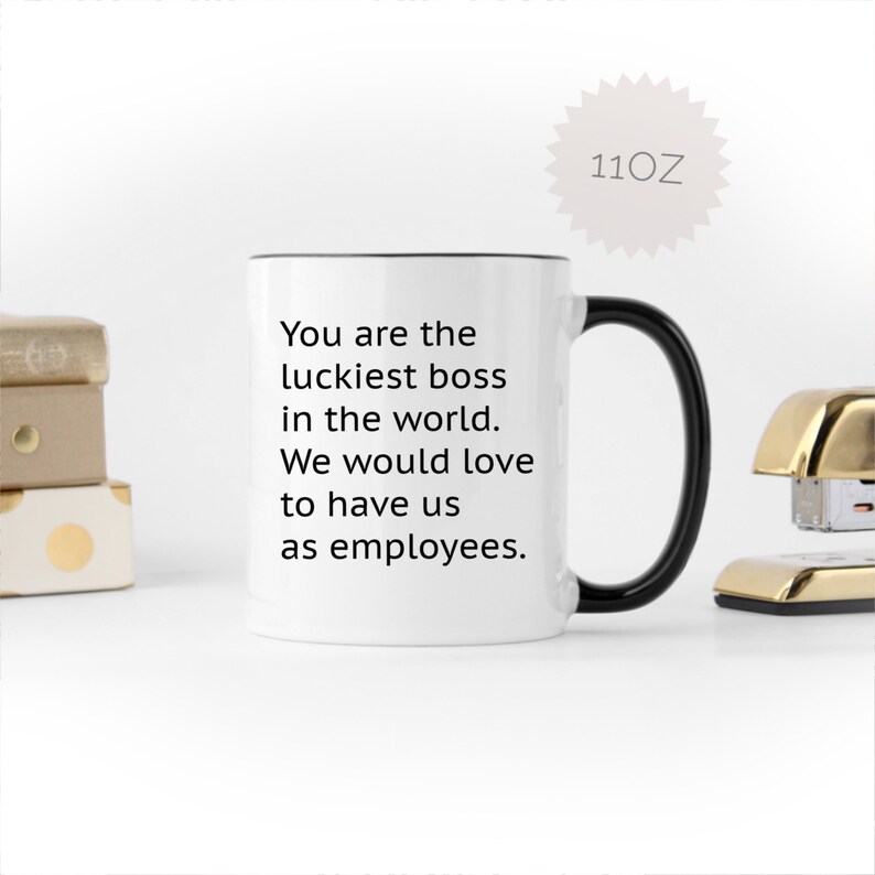 Boss Day Luckiest Boss From Employees Funny Gift for Boss | Etsy