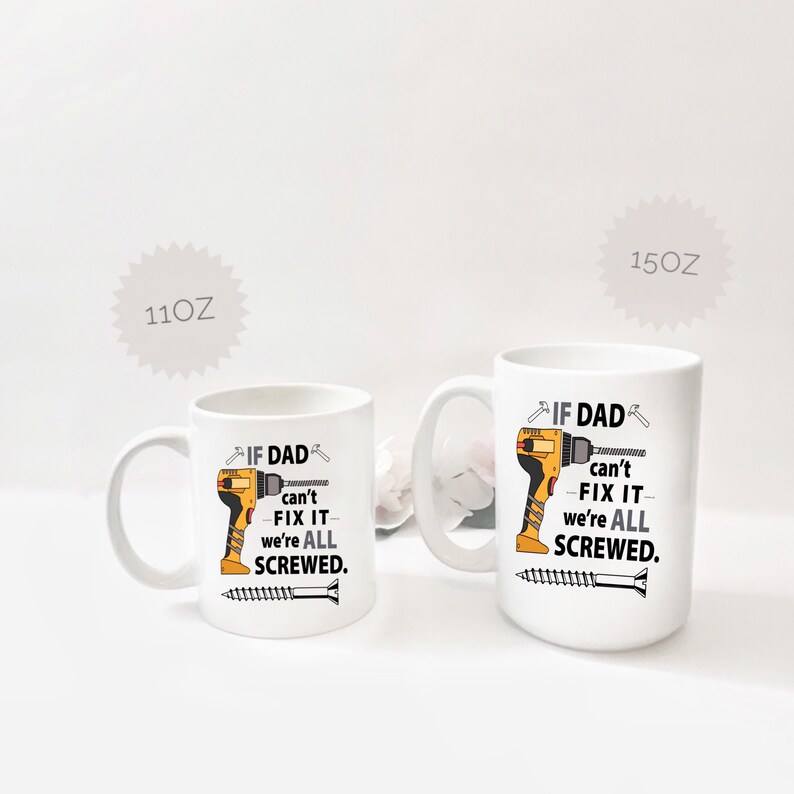 If Dad Can't Fix It Funny Fathers Day Dad Mug Dad Cup | Etsy