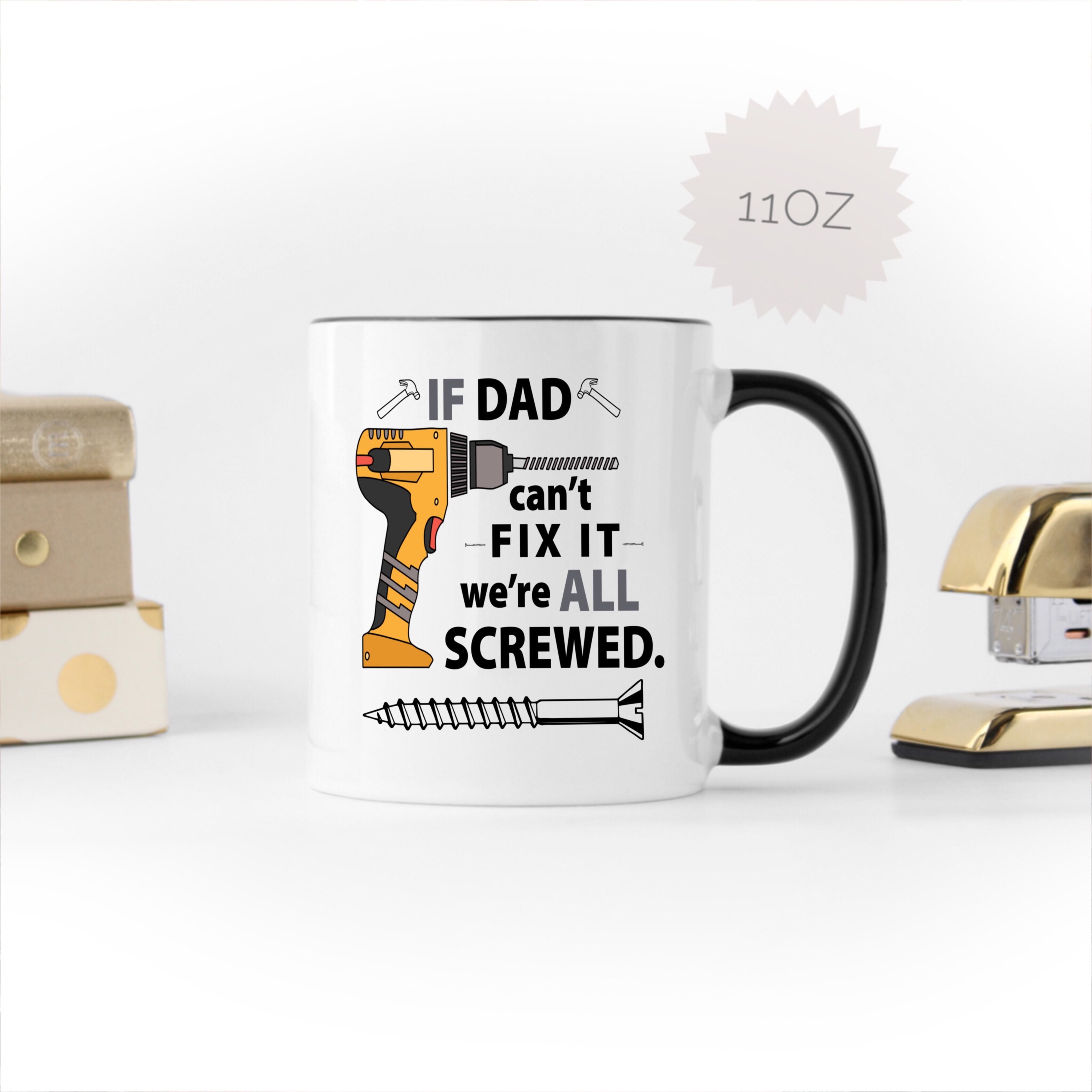 If Dad Can't Fix It Funny Fathers Day Dad Mug Dad Cup - Etsy