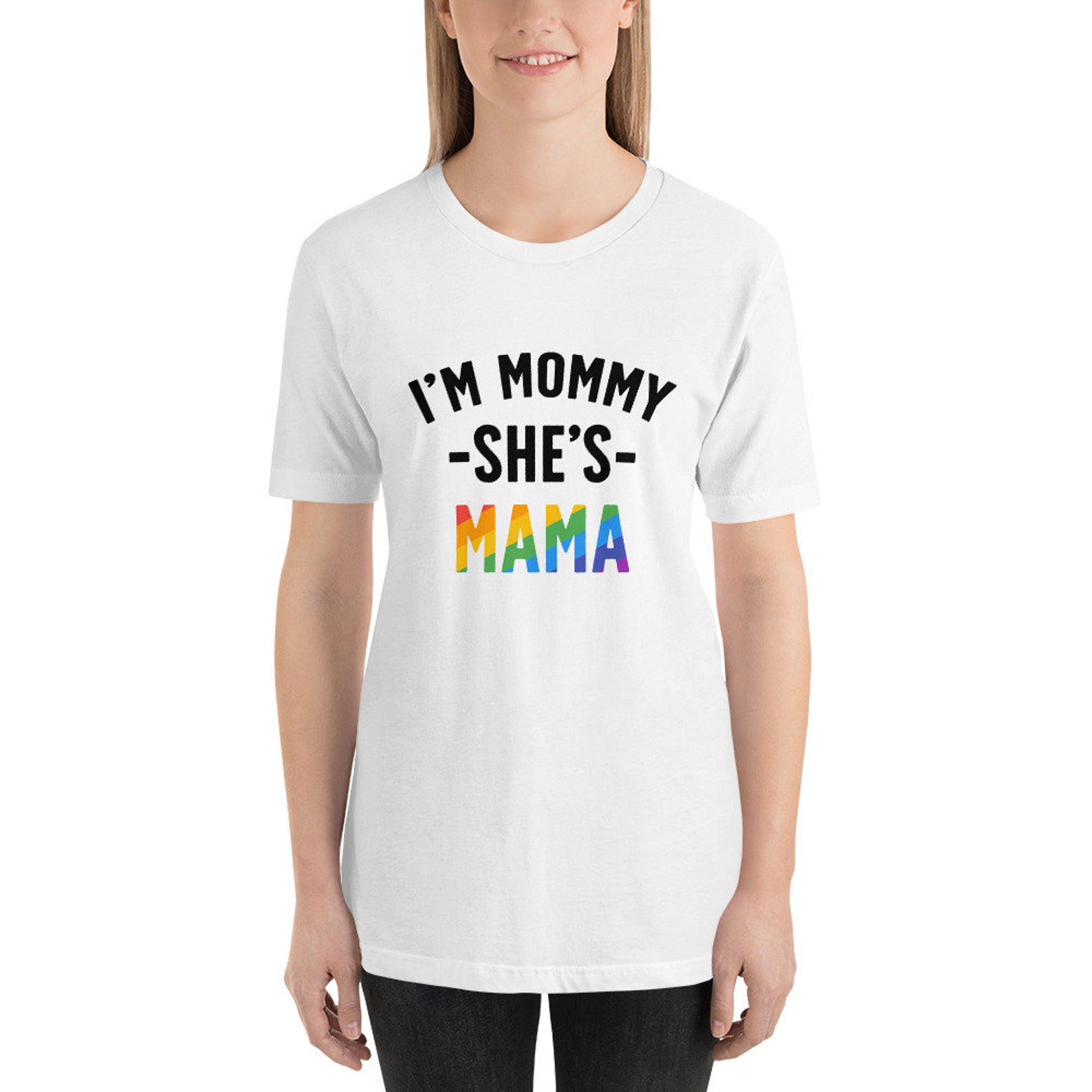 Im Mommy Shes Mama Lgbt Shirt Lesbian Mom Shirt Etsy