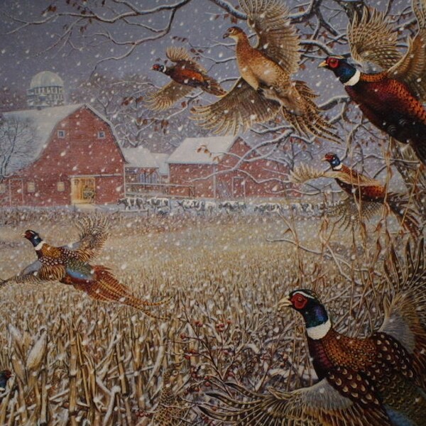 Til the Cows Come Home Set of Three Pheasant Prints by James A Meger - Etsy