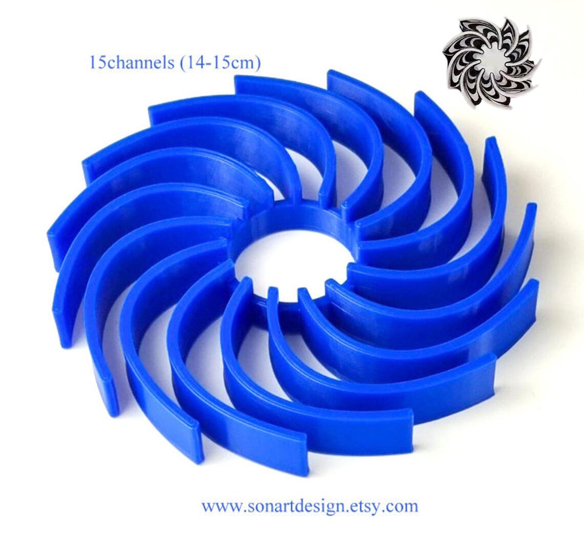 Spiralling Flower Pouring Tools, 3 - 15 Channels for Acrylic Fluid ...