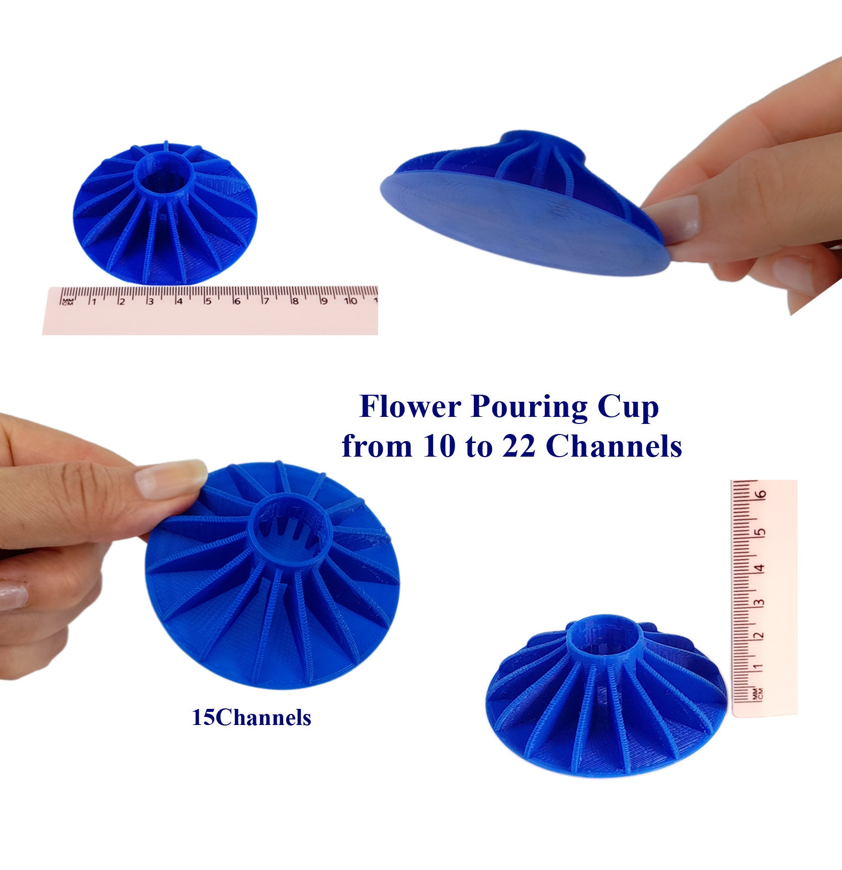 Acrylic Flower Pouring Tools 10 - 22 Channels, for Abstract Acrylic ...