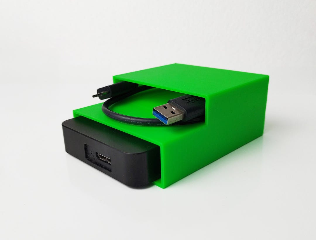 External Hard Drive Holder – Custom 3D Printed | Dual Slot | Eco ...