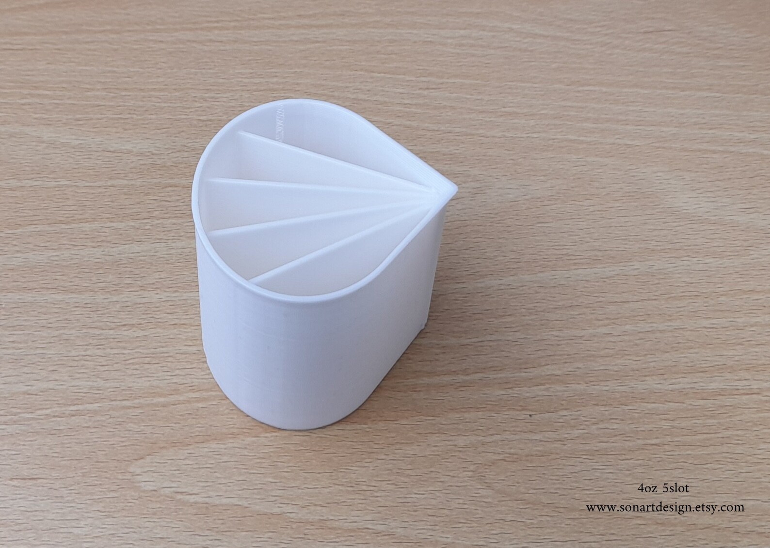 Split Pour Cup 5 Slot(4oz-30oz), White Acrylic Pouring Cup for Fluid ...