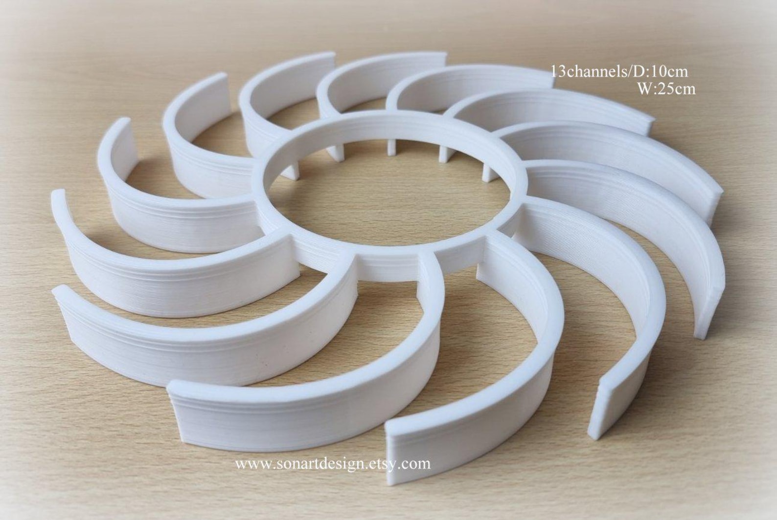 Large Spiralling Flower Pouring Tool : 13 Channels/ 10cm X 25cm. - Etsy