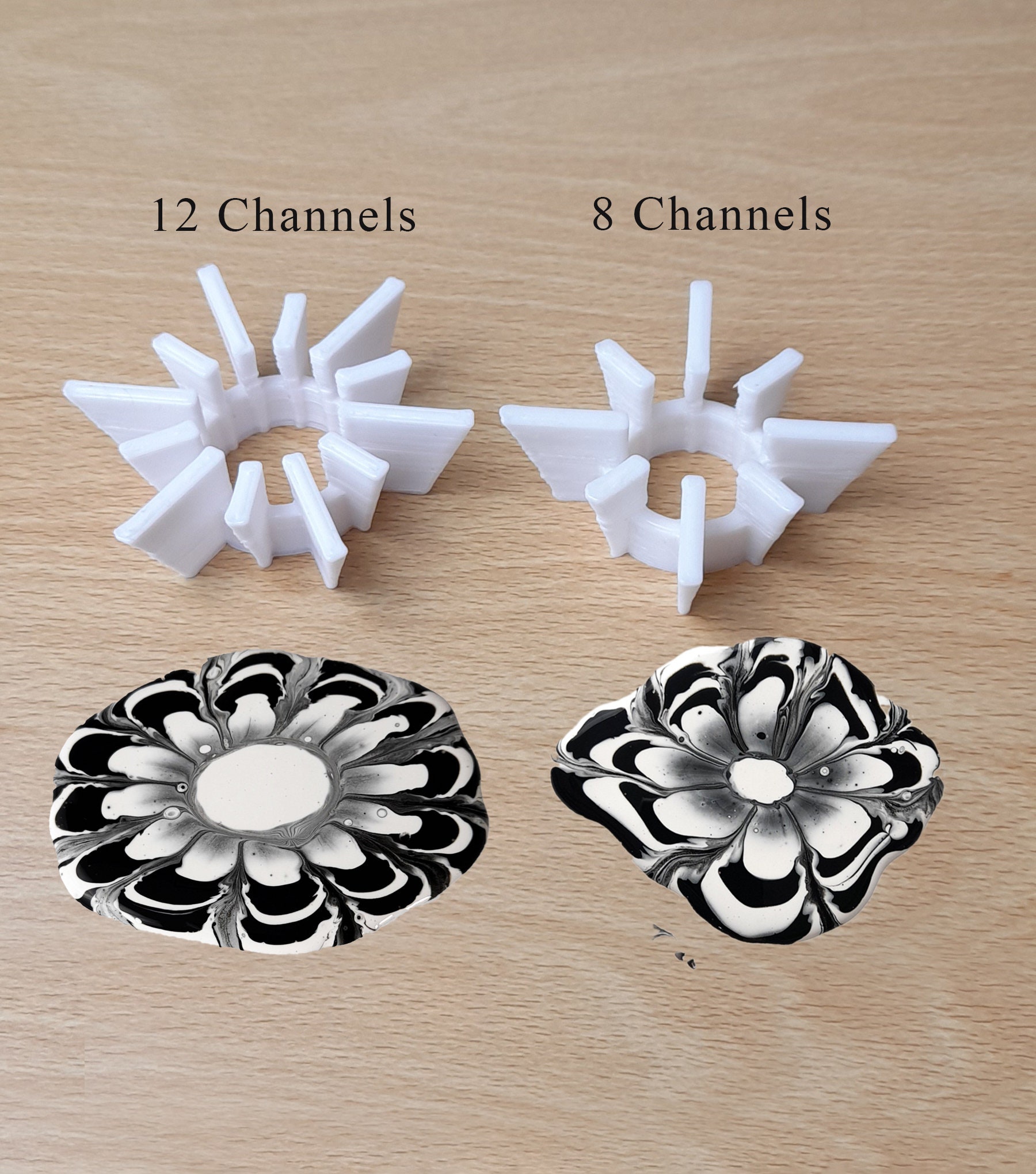 Fluid Acrylic Flower Pouring Tools From 3 to 15 Channels for Acrylic ...
