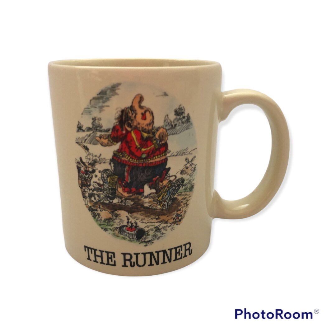 Vintage Gary Patterson Coffee Mug the Runner Collectible Humorous ...