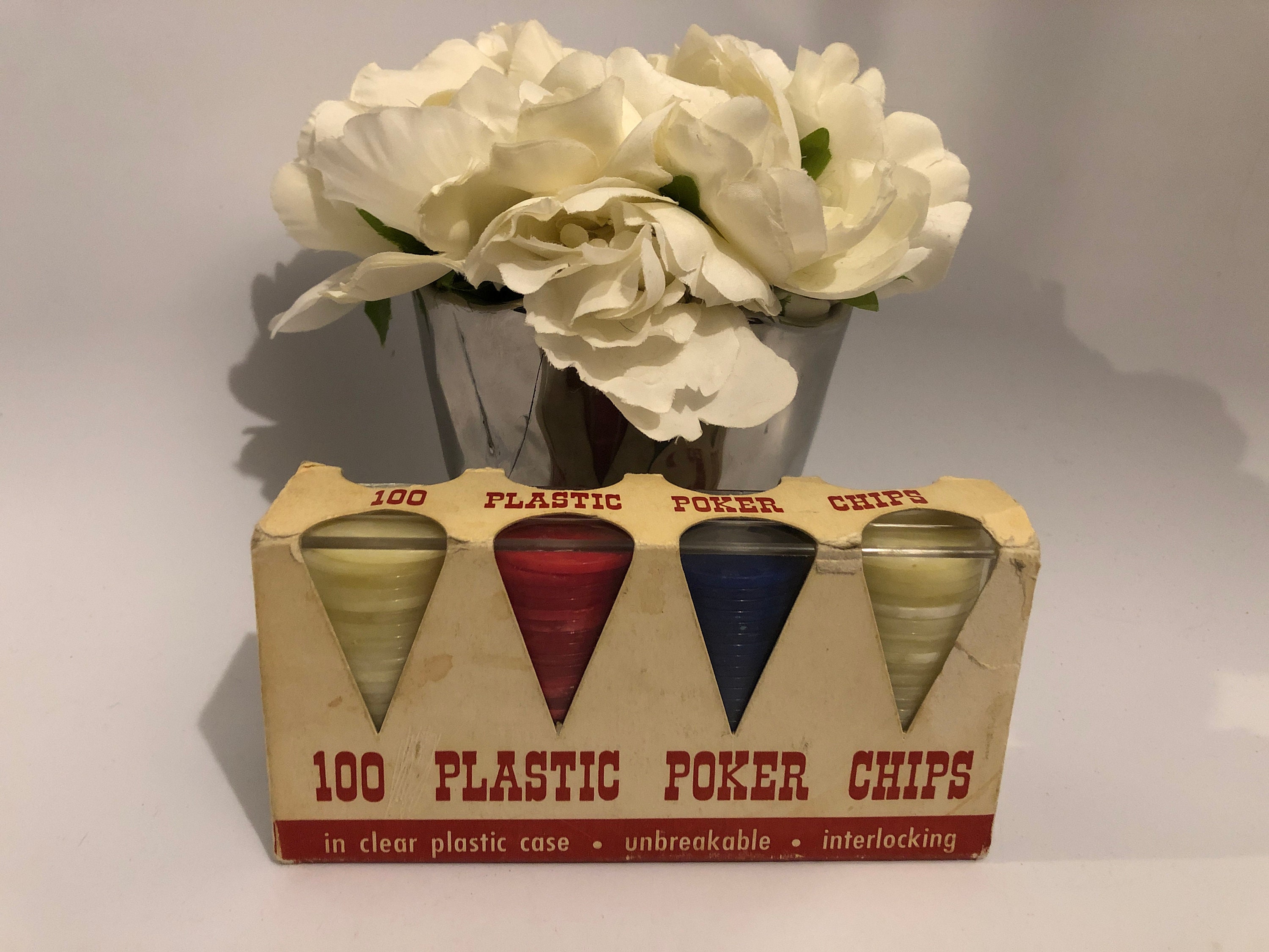 Vintage Set of 100 Celluloid Plastic Marbleized Swirl Poker | Etsy