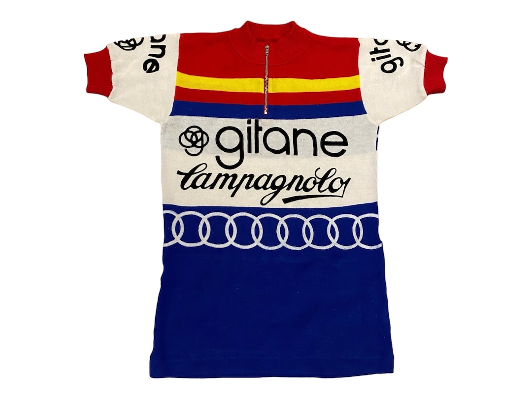 Vintage 1970s Campagnolo Gitane Team Race Cycling Jersey Acrylic Made in Italy - Etsy