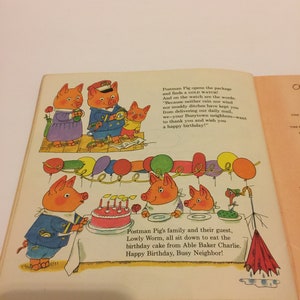 Richard Scarry's Postman Pig and His Busy Neighbors 1978 - Etsy