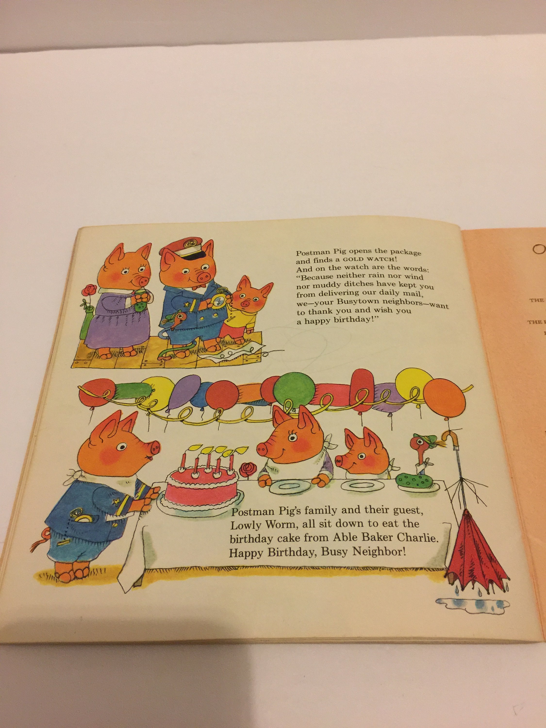 Richard Scarry's Postman Pig and His Busy Neighbors 1978 - Etsy
