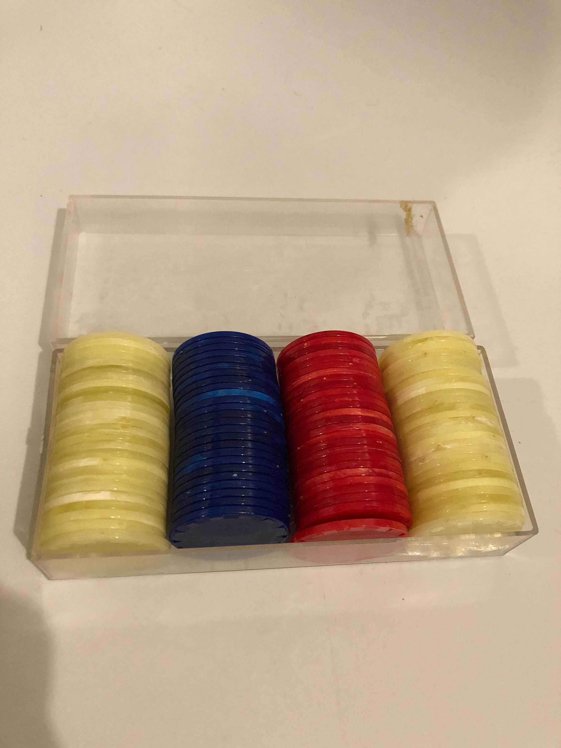 Vintage Set of 100 Celluloid Plastic Marbleized Swirl Poker | Etsy