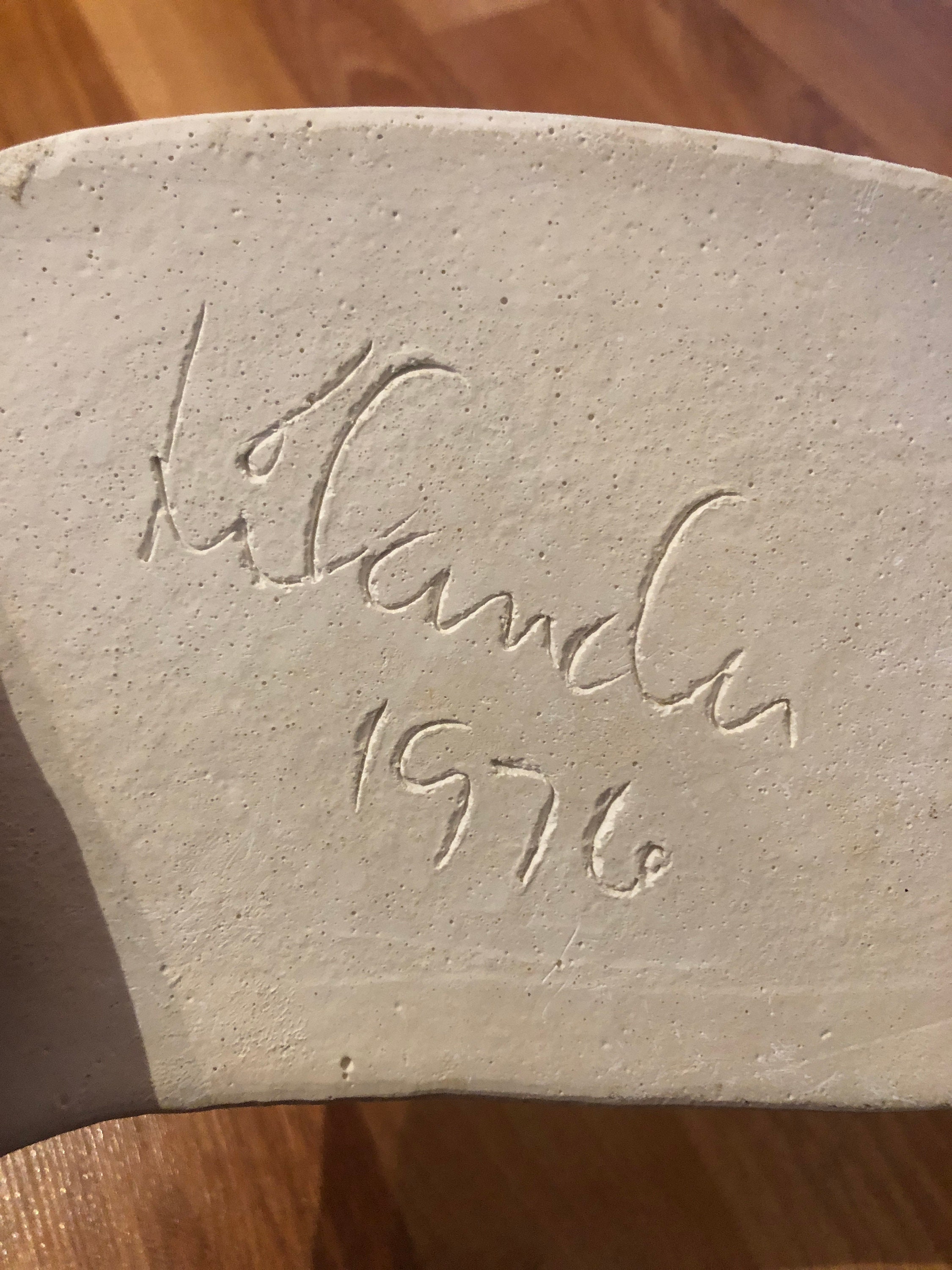 Vintage Signed Kilander 1976 Sand Pottery Wall Art Puffin Bird | Etsy