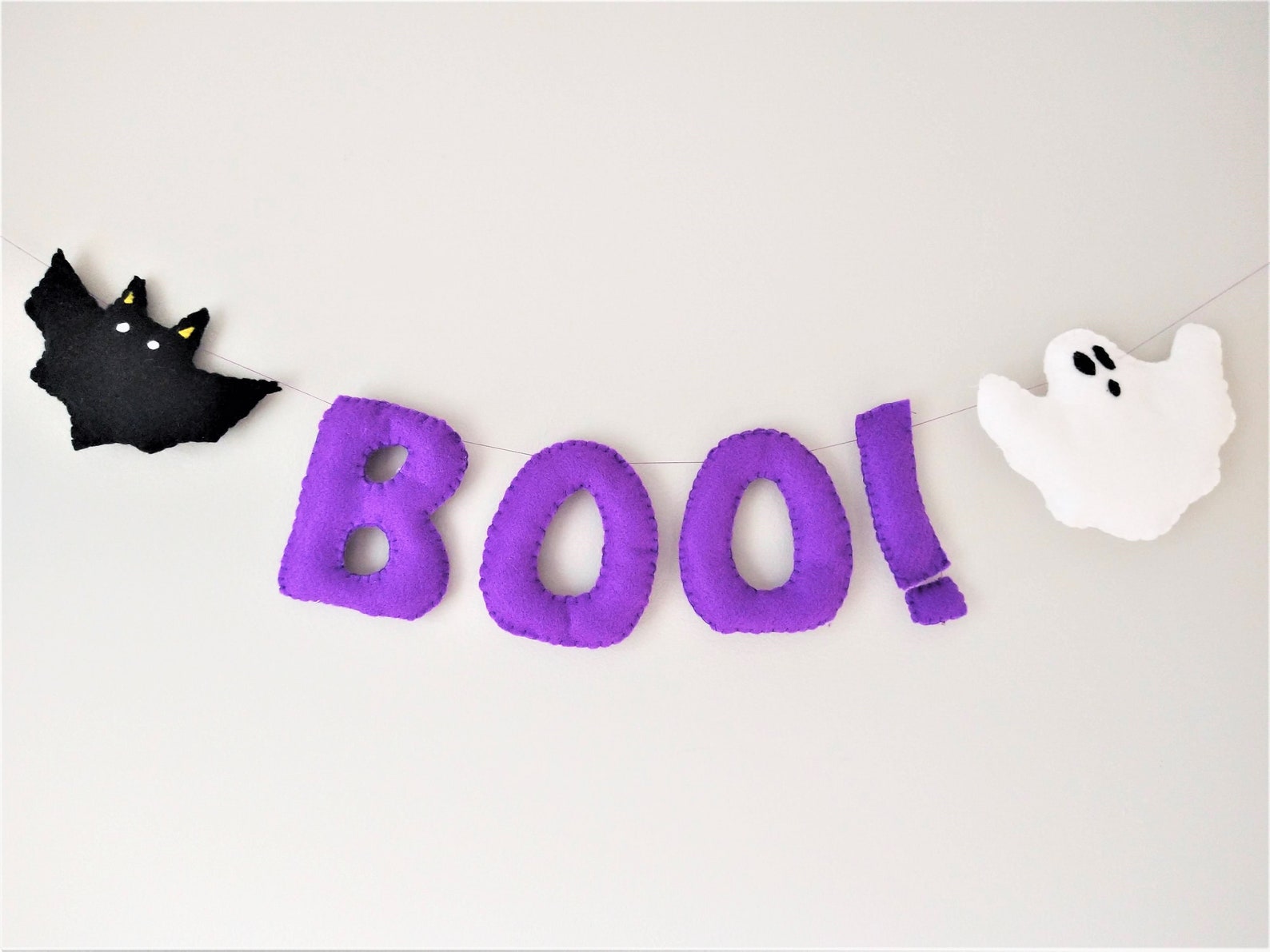 Boo Halloween Garland - Felt Pattern Instant PDF Download. Do It ...