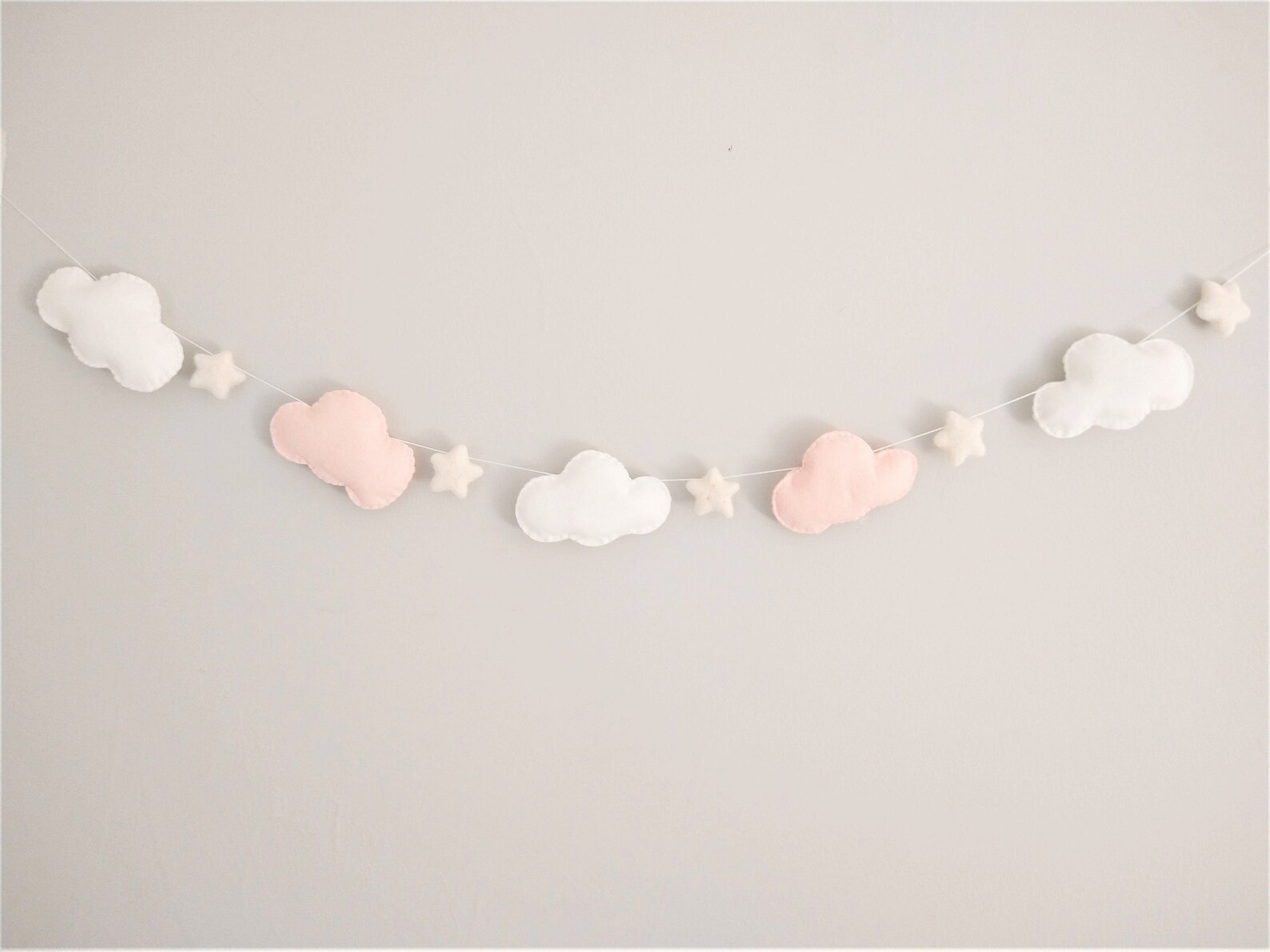 Instant PDF Sewing Pattern- White Cloud Garland - Felt Pattern to Make ...