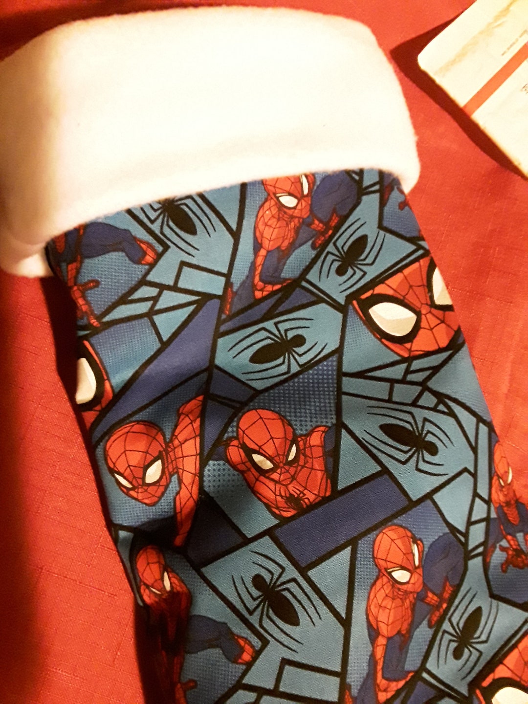 Christmas Holiday Spiderman Stocking With Free Shipping - Etsy