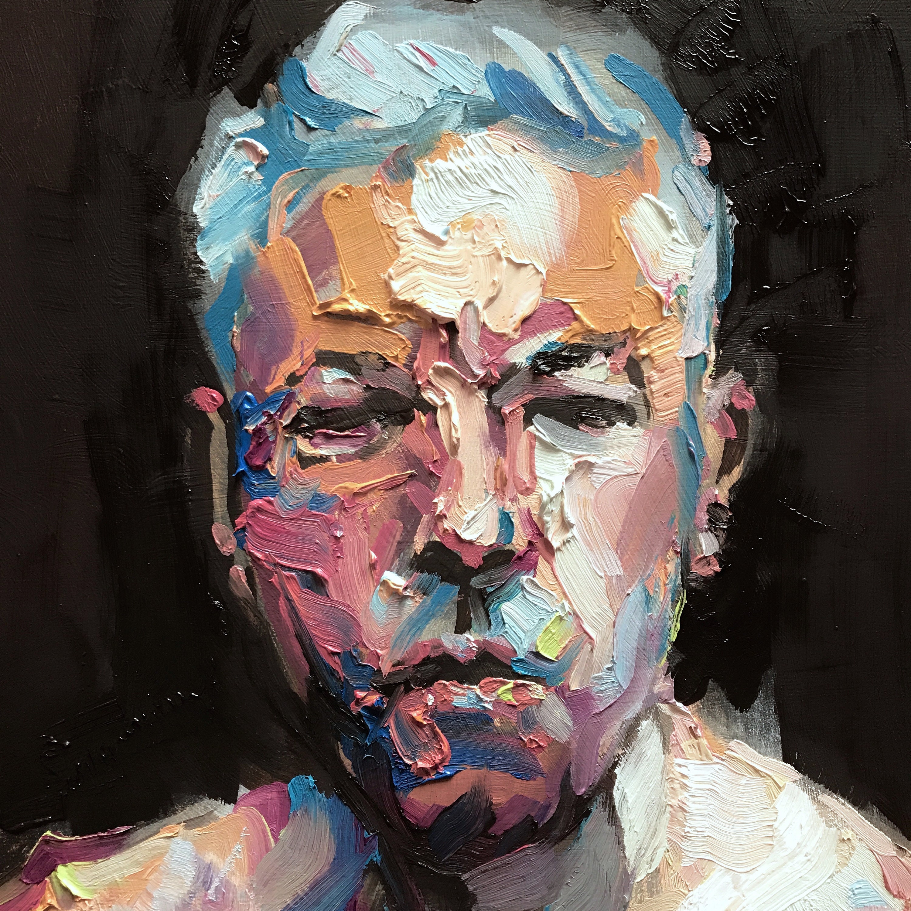 Original Oil Painting: Mr Blunt, Interior Decor, Collector's Item, Fine ...
