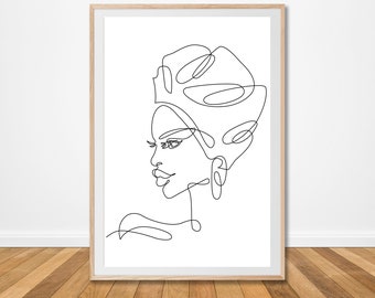 African Line Art | Etsy