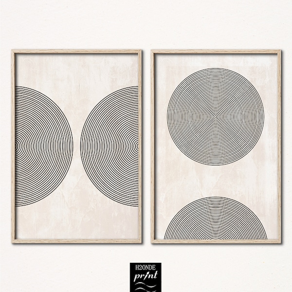 Concentric Circle Wall Art - Etsy