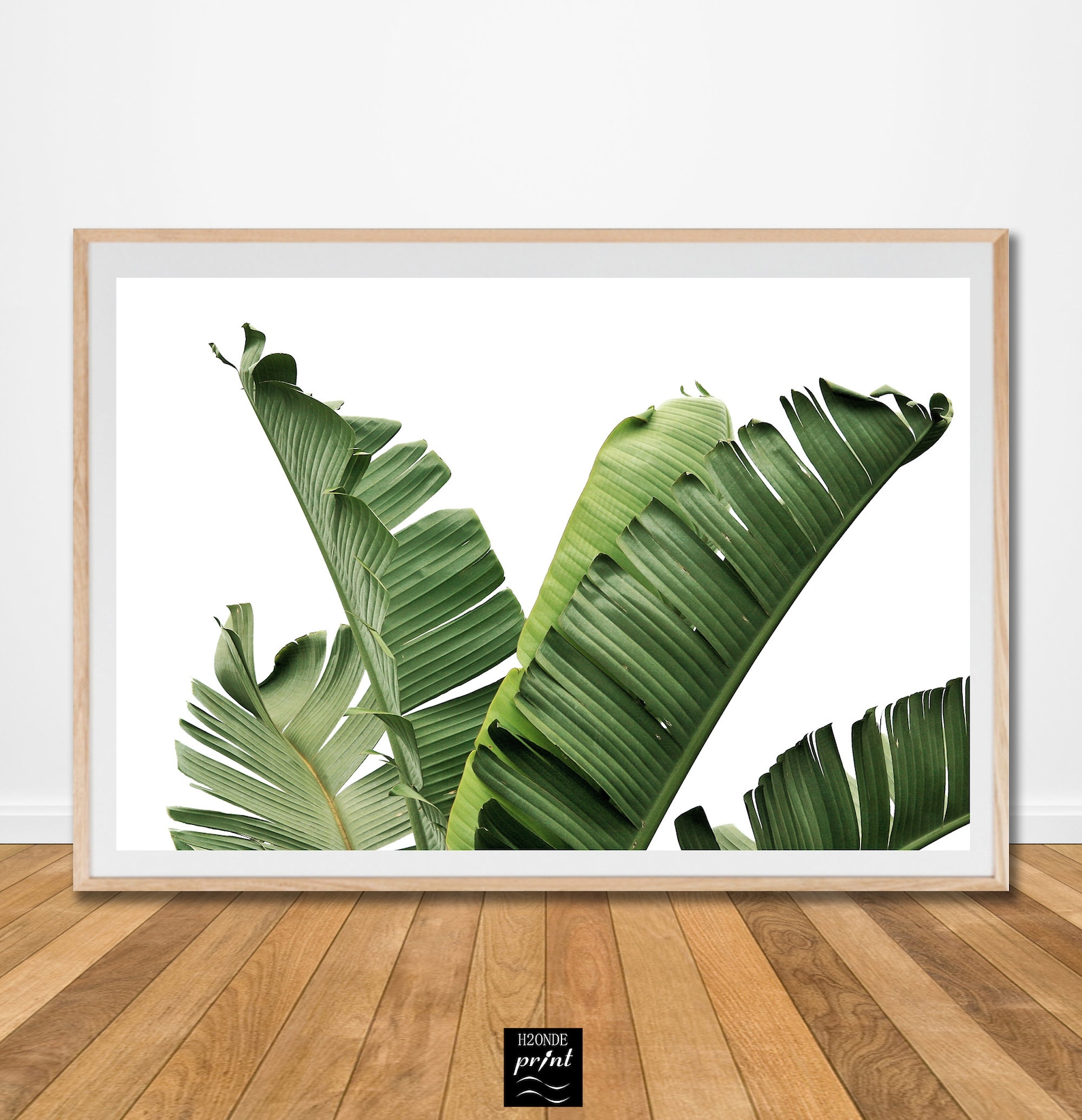 Banana Leaf Tropical Digital Print Poster Art Download Wall - Etsy