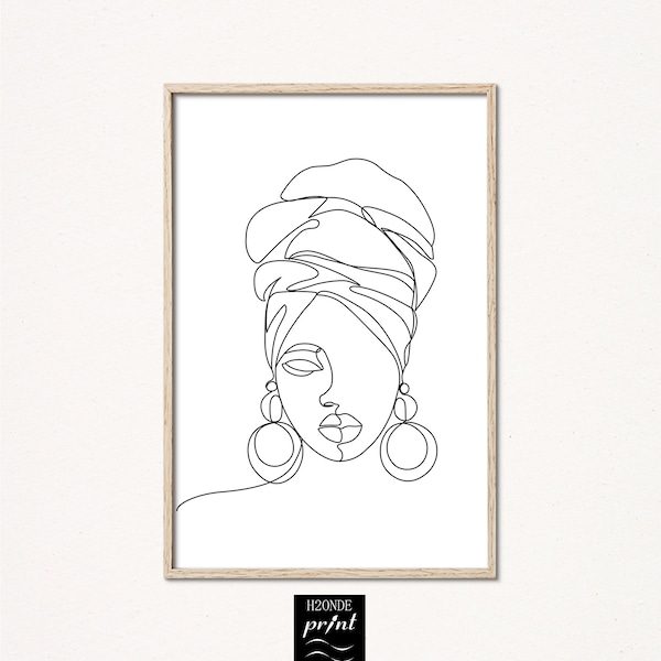 African Line Art - Etsy