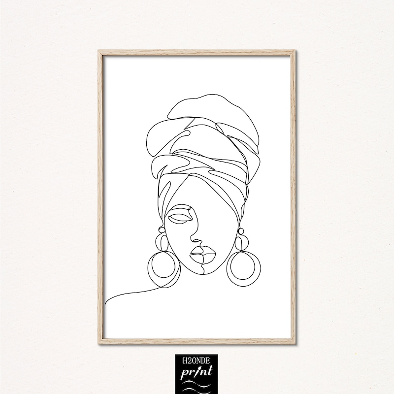African Line Art - Etsy