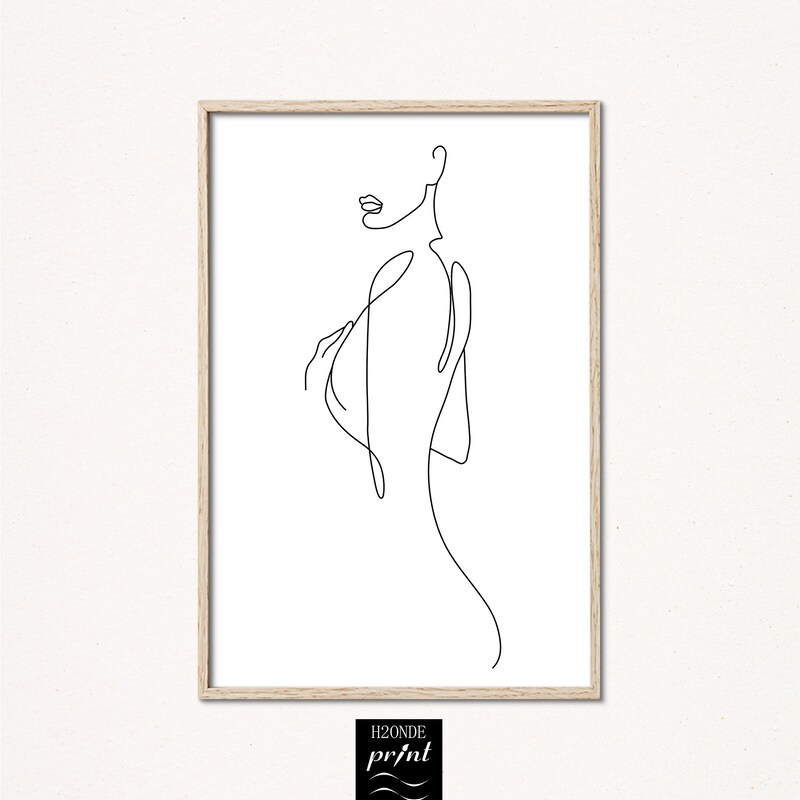 Modern Line Art - Etsy